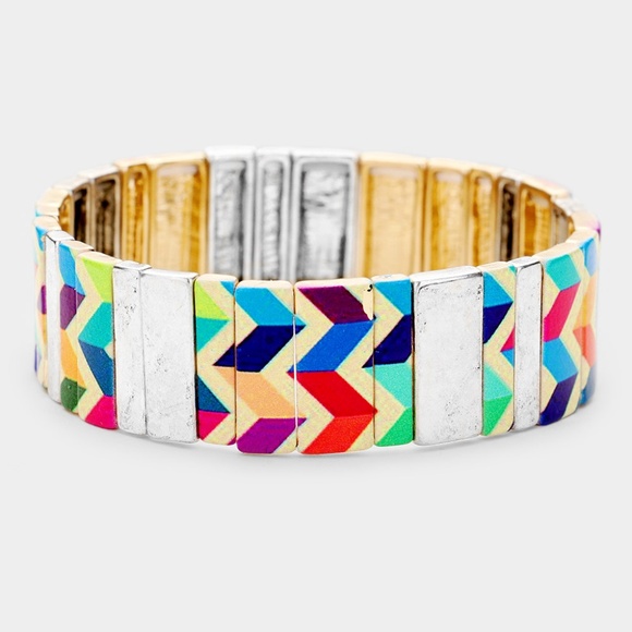 Jewelry | Multi Pattern Metal Bracelet | Poshmark